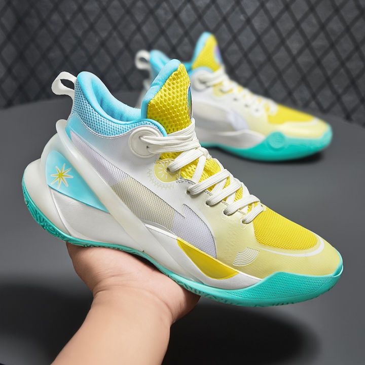 Sonic 10 basketball shoes male cherry blossom powder running shoes ...