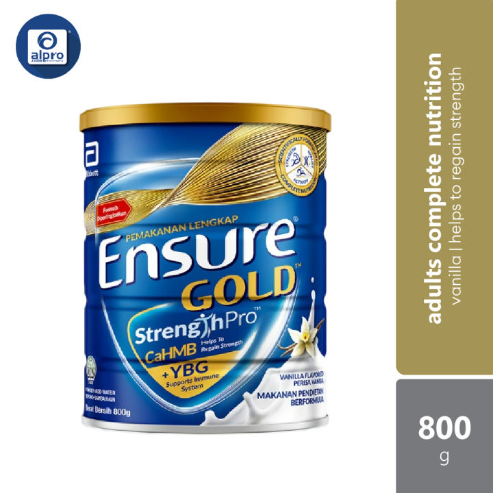 Abbott Ensure Gold Powder Vanilla YBG (Yeast Beta Glucan) 800g ...