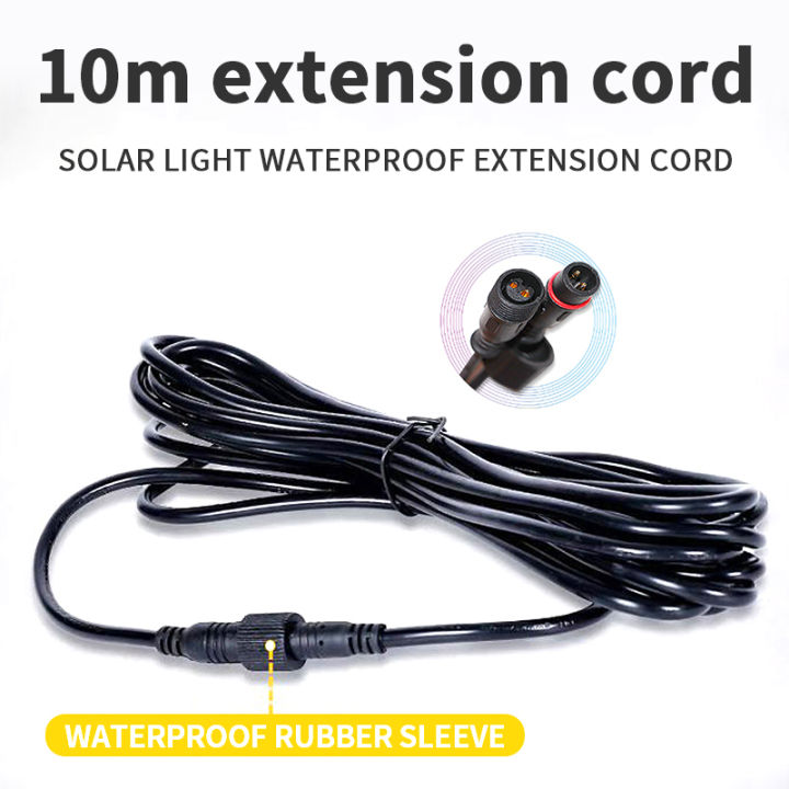 【COD】Solar Light Extension Cable 5M/10M Solar Extension Wires Power ...