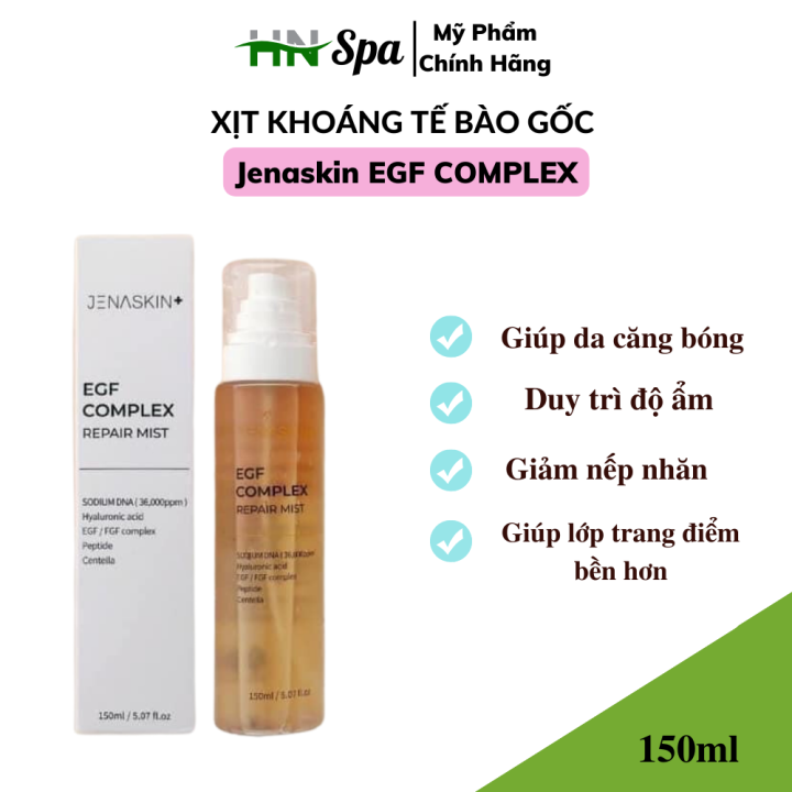 Xịt Khoáng tế bào gốc Jenaskin EGF, Giúp da căng bóng, mịn màng, giảm ...