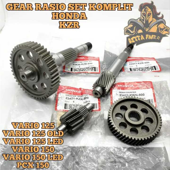 ORI GIGI GEAR RASIO SET KOMPLIT 4 MACAM ASLI ORIGINAL HONDA KUALITAS ...