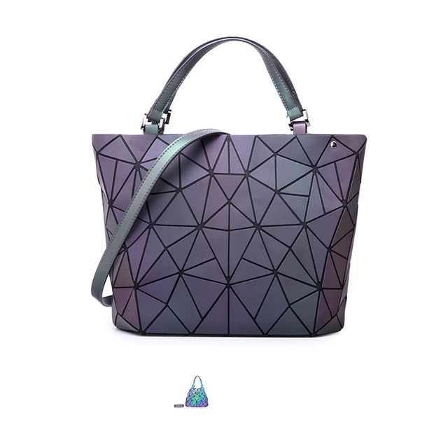 👜 Luminous bao big bag Holographic reflective geometric bags for women ...