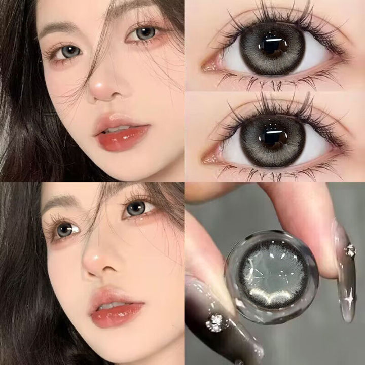 Softlens Penggunaan Tahunan kacamataLensa kontak bergradasi 14.2mm ...
