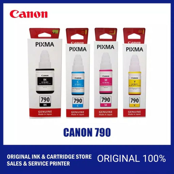 Tinta Canon PIXMA GL-790 Original - 1 SET G1010/G2010/G3010/G4010 ( 4 ...