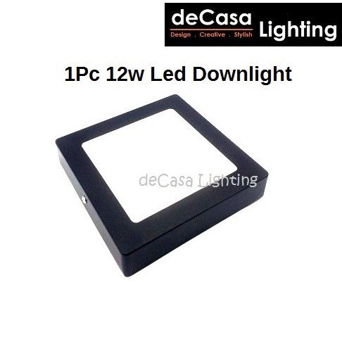 DECASA LIGHTING 12w LED Downlight Light Round Surface Mounted Lampu ...