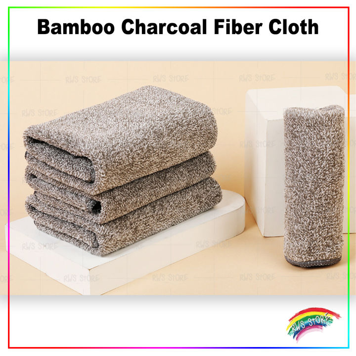 Bamboo Charcoal Fiber Cloth / 竹炭纤维抹布 / Kain Serat Arang Buluh | Lazada