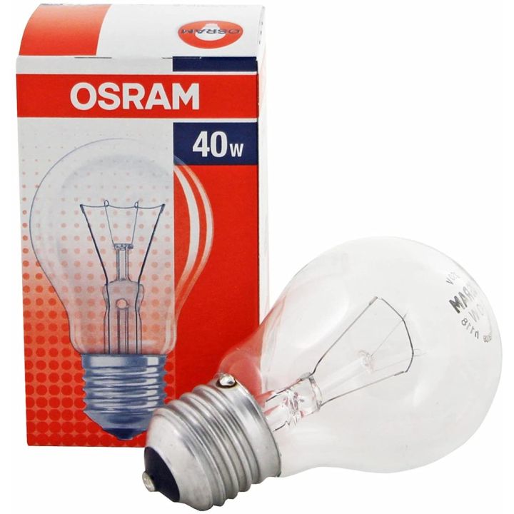 Osram Classic A 25W / 40W 240V E27 Screw Cap Type Clear Light Bulb | Lazada Singapore