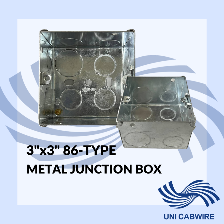 3"x3" 86-Type Metal Junction Box / Utility Box | Lazada PH