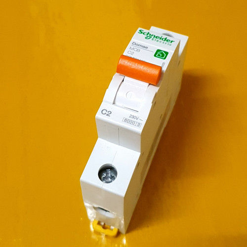 MCB SCHNEIDER ORANGE 1 Phase 1 pole 2A 4A 6A 10A 16A 20A 25A 32A 40A ...