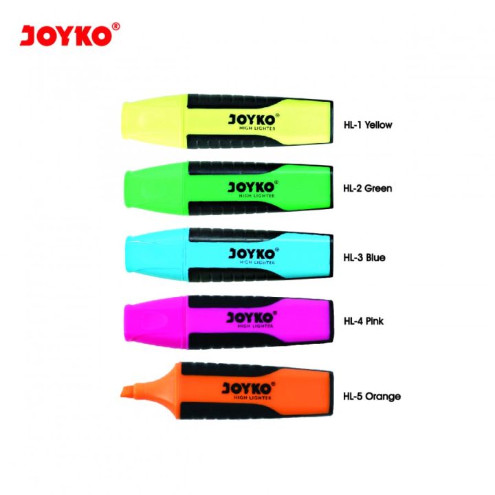 Stabilo / Spidol Penanda Merk Joyko ( HL - 1 / Warna neon Cerah ...