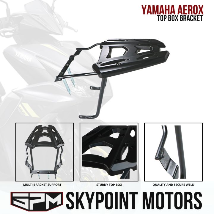 YAMAHA AEROX 155 V2 TOP BOX BRACKET BLACK #5364 (9702-459) | Lazada PH