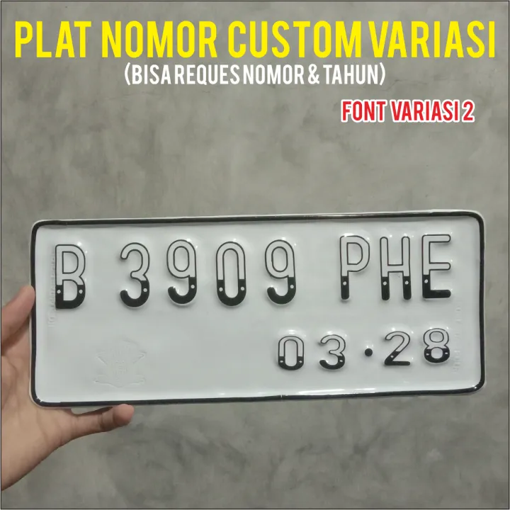 [mirah variasi] plat nomor custom variasi 02 / plat nomor motor ...