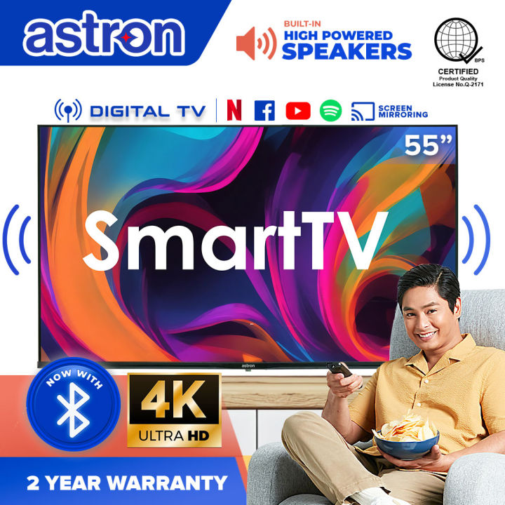Astron LED 5877 55 Inch Smart TV | 4K UHD | Netflix & YouTube Ready ...