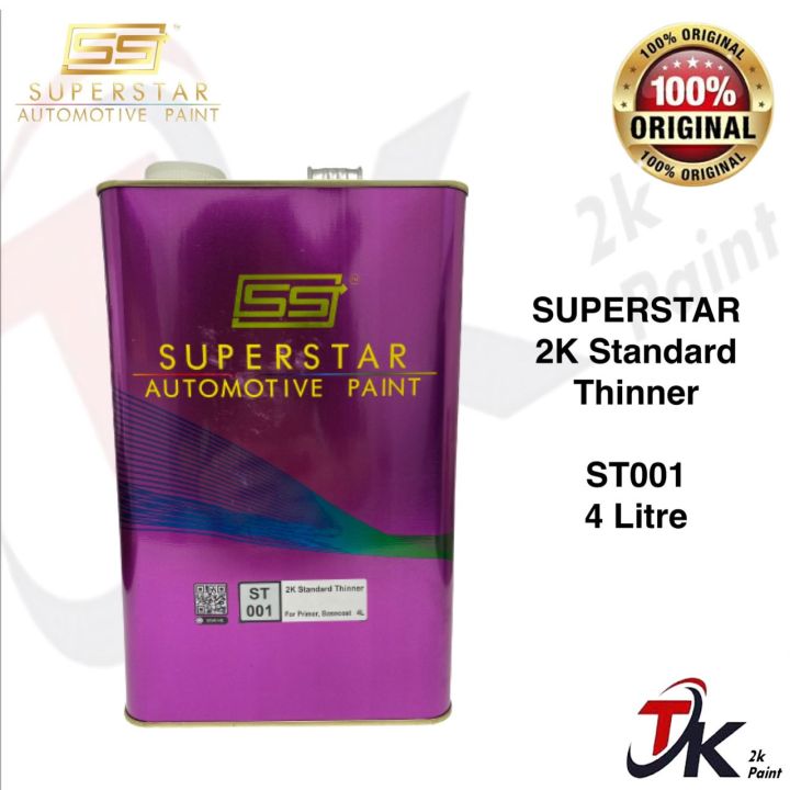 SUPERSTAR ST001 2K STANDARD THINNER - 4 LITRE **READY STOCK** | Lazada