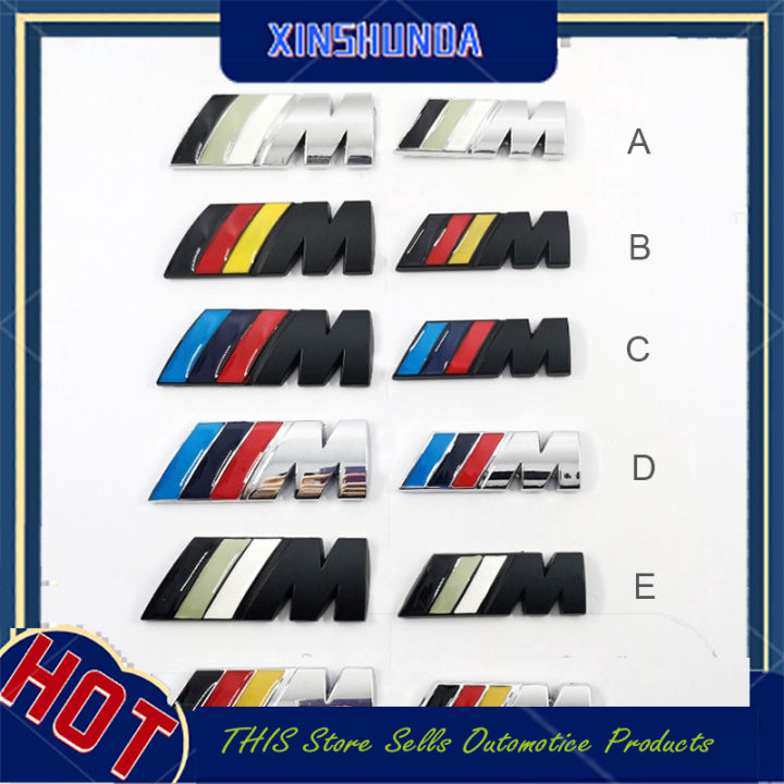 XSD 1 x Metal BMW M Logo Car Auto Rear Side Decorative Emblem Sticker ...
