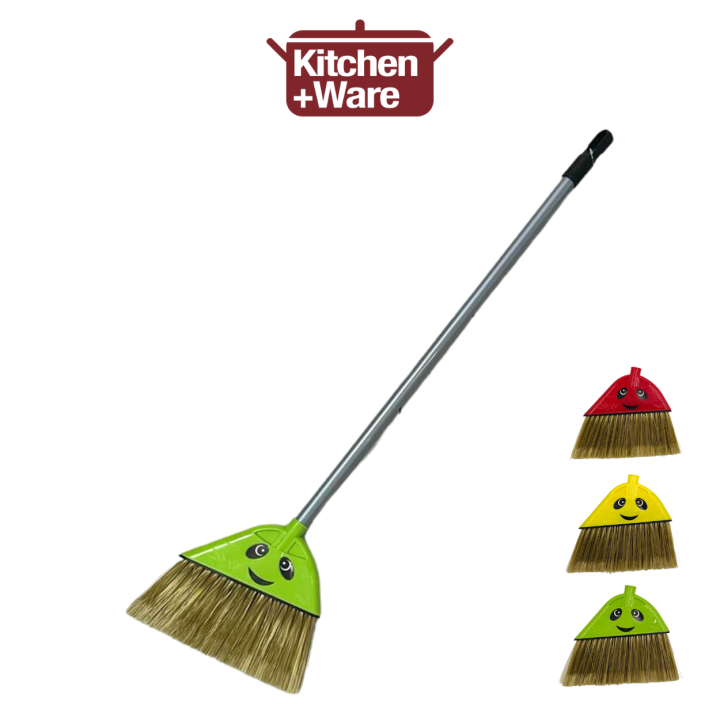 Seiwa-Pro Japan Panda Broom with Steel Handle / Dust Sweeping Cleaning ...