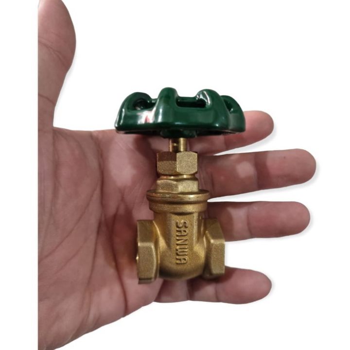 STOP KRAN KUNINGAN 1/2 inch GATE VALVE KUNINGAN KRAN PDAM MURAH 1/2 ...