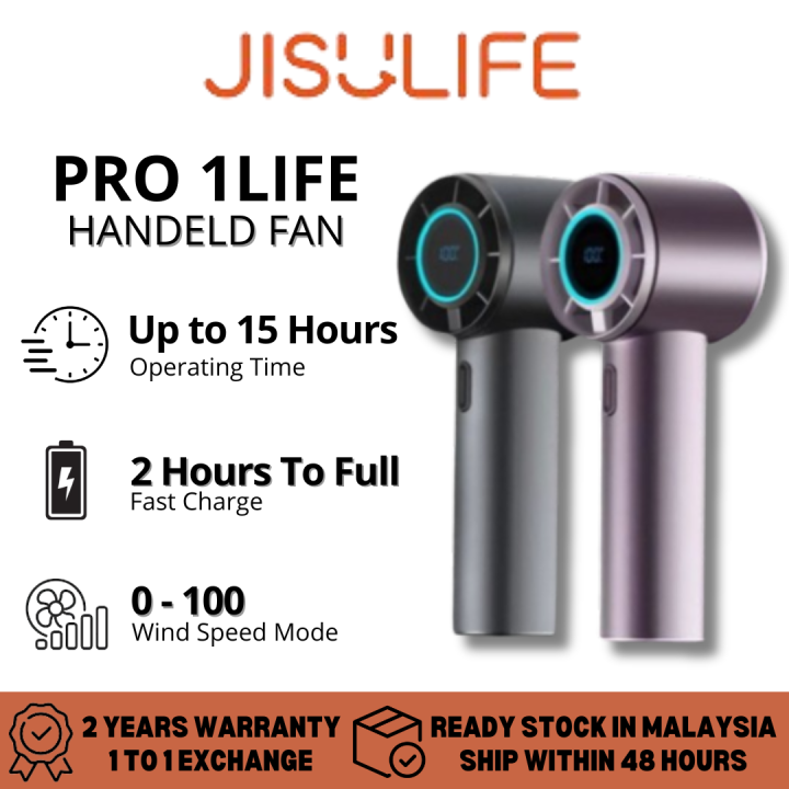 JISULIFE Handheld Fan Pro1 Lite Portable Bladeless Mini Fan Recharable ...
