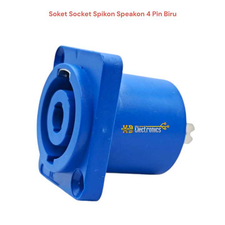 Soket Socket Spikon Speakon 4 Pin Biru | Lazada Indonesia