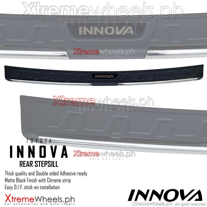 Toyota Innova J E G V 2016 to 2025 Black Chrome Thailand Made Rear ...