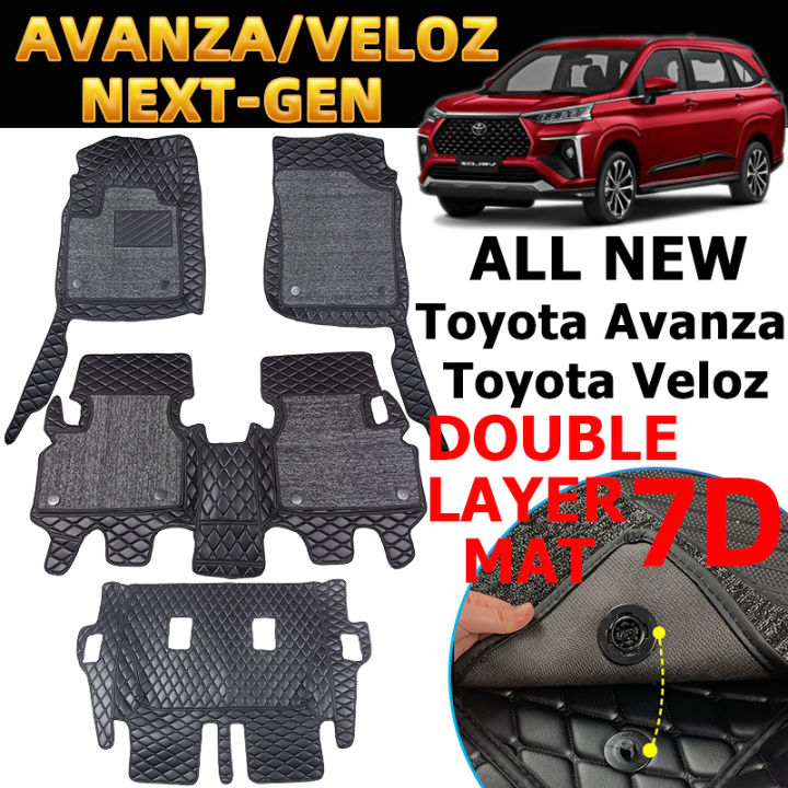 TOYOTA AVANZA / VELOZ 2022-2025 FLOOR MATTING 7D DEEPDISH COIL MATS ...