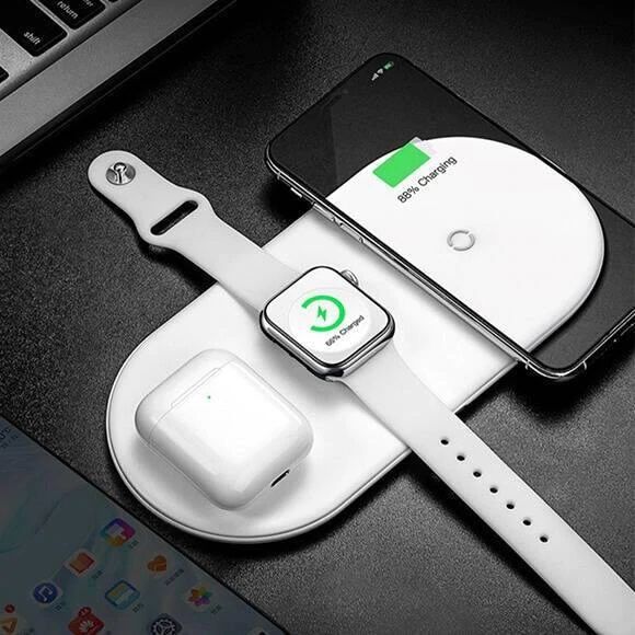 3 in 1 Wireless Charger Fast Charger Wireless Charging Station Charging ...
