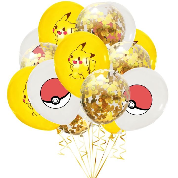 15pcs Pokemon Birthday Ballon Party Decoration Baby Shower Decor ...