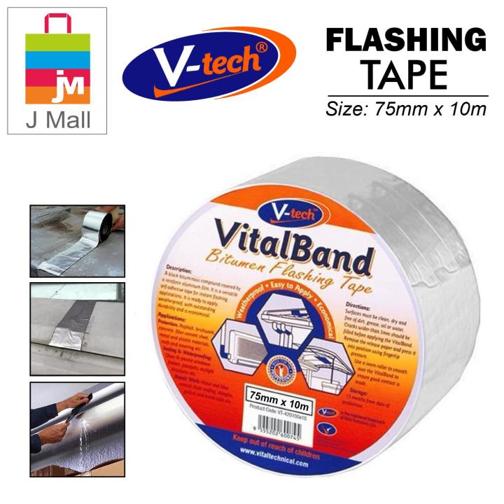 V-tech VT42075 Vitalband Bitumen Flashing Tape (75MM X 10M) | Lazada