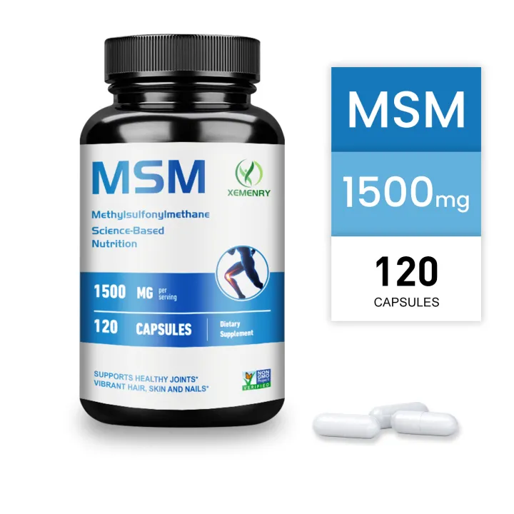 Xemenry MSM na may OptMSM -1500MG Serving- 30/60/120 Capsules - Joint ...