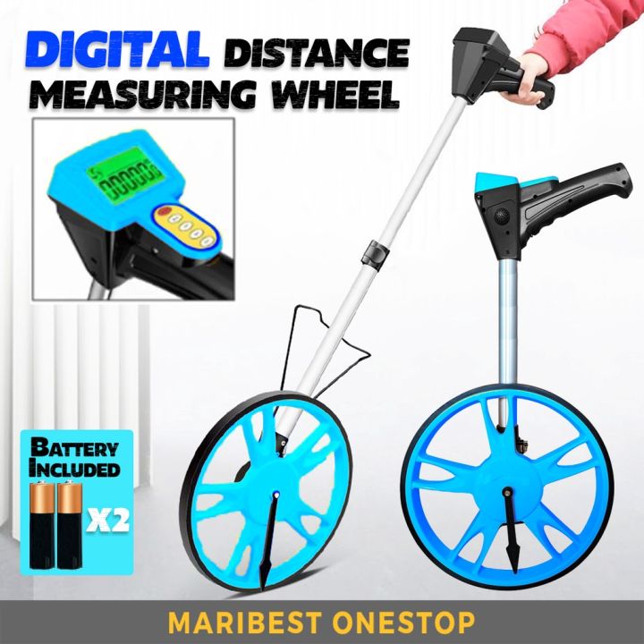 Distance Digital Measuring Wheel Roller Meter Measurement Pengukur ...