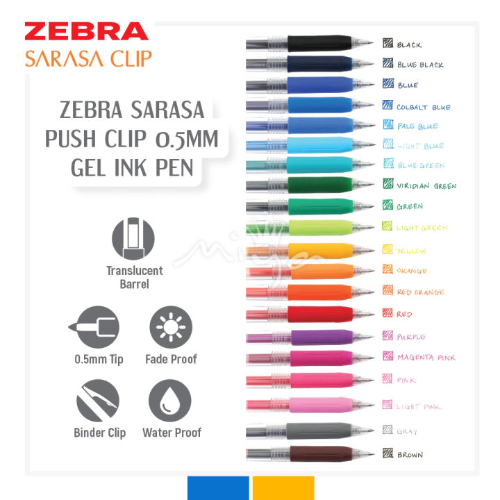ZEBRA JJ15 SARASA Clip Gel Ink Pen Gel Pen - 0.5mm | Lazada