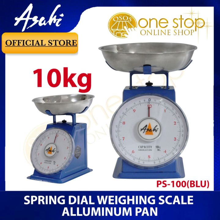 Asahi Original Spring Dial Weighing Scale 10kg Aluminum Pan Kilogram ...