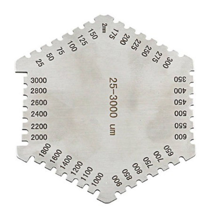 High Precision Stainless Steel Hexagon Wet Film Comb Instrument ...