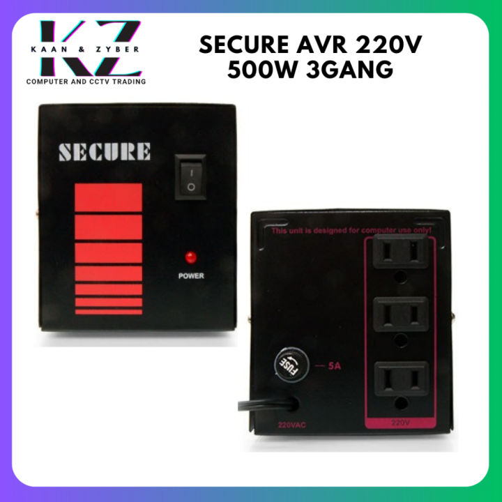 SECURE AVR 220V, 3GANG 500w | Lazada PH