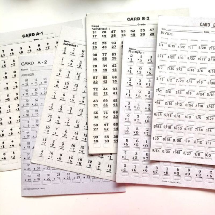 Window card A1-A3 S1-S3 M1-M3 D1-D3 1Piece | Lazada PH