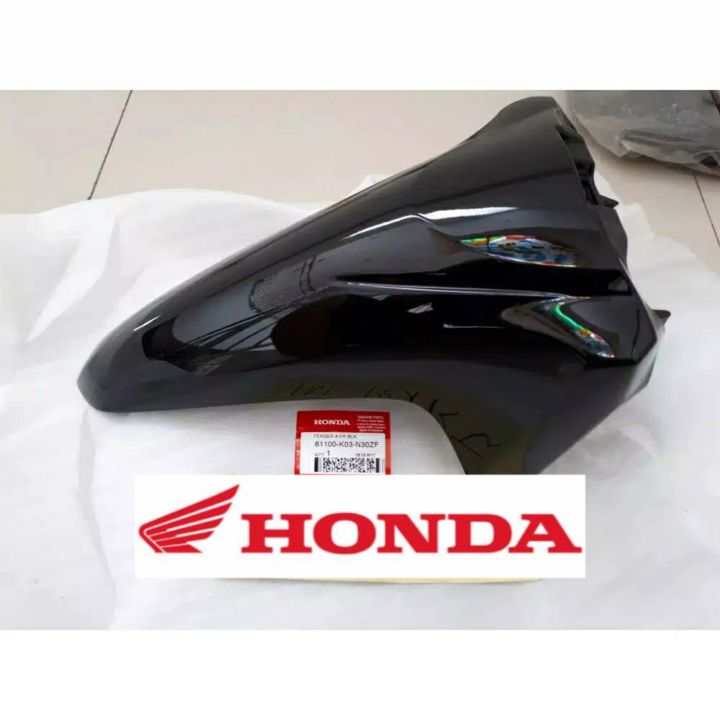 slebor spakbor depan revo Fi hitam mengkilat asli honda ori honda ...
