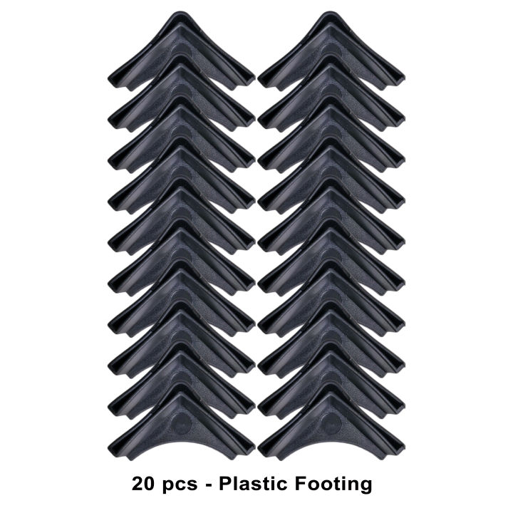 Angle Bar Accessories, 20pc Rubber Footing (40x40mm) | Lazada PH