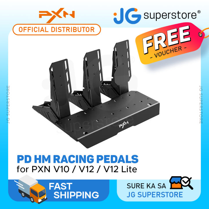 PXN PD HM Gaming Racing Pedal Set with Hall Effect & Adjustable Pedal ...