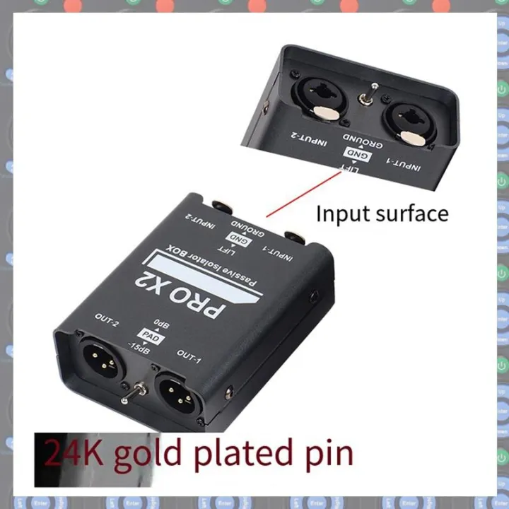 New 2-Way Audio Isolator, Audio Current Eliminator, XLR 6.5, Permalloy ...