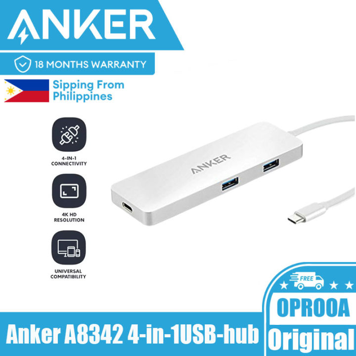 Anker magsafe A8342 4 in 1 USB-C Hub macbook dock Adapter wall With ...