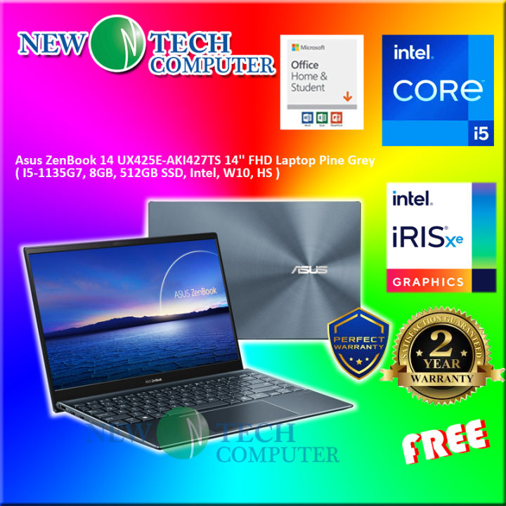 LAPTOP Asus ZenBook 14 UX425E-AKI427TS GREY / UX425E-AKI477TS LILAC ...