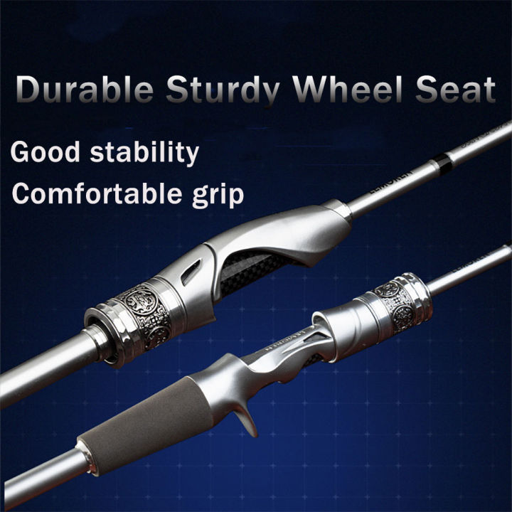 【TRAINFIS】1.8M/1.98M Sliver Snake Power UL Fishing Rod Solid Carbon Tip ...