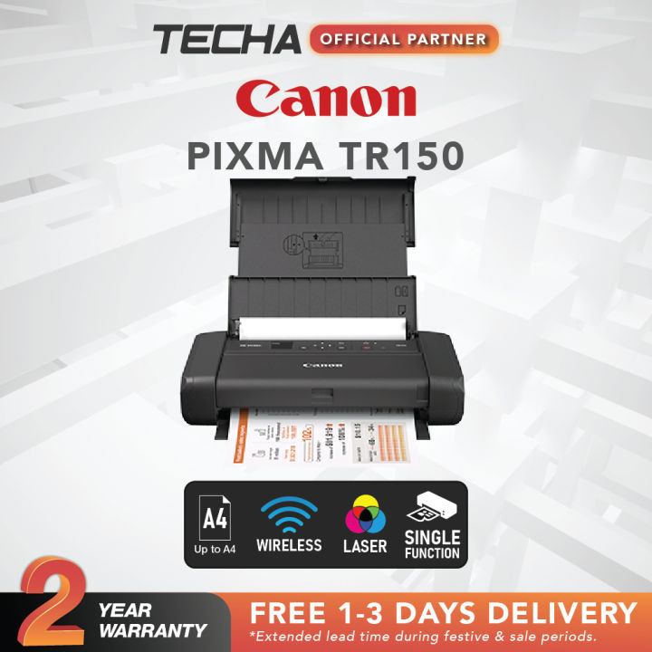 [Fast ship] Canon Pixma tr150 wireless portable inkjet printer | Lazada ...