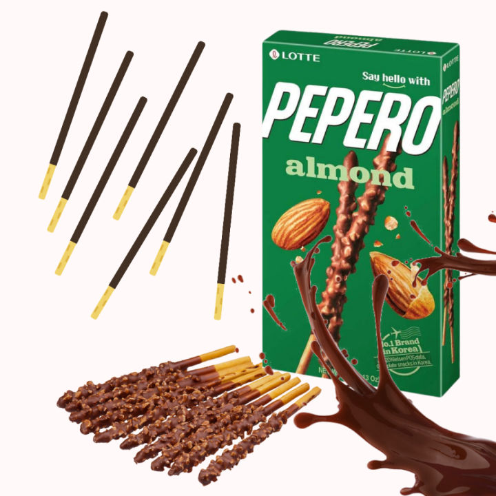 Pepero Almond Chocolate Coated Stick Imported Chocolates | Lazada PH