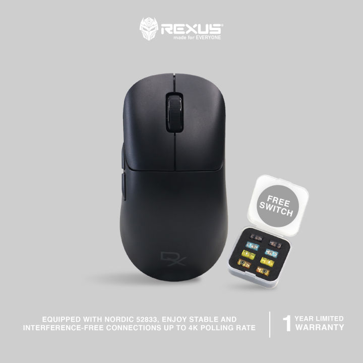 Rexus Mouse Gaming Daxa Air V / DX-V9 Triple Connection PAW3950 | Lazada Indonesia