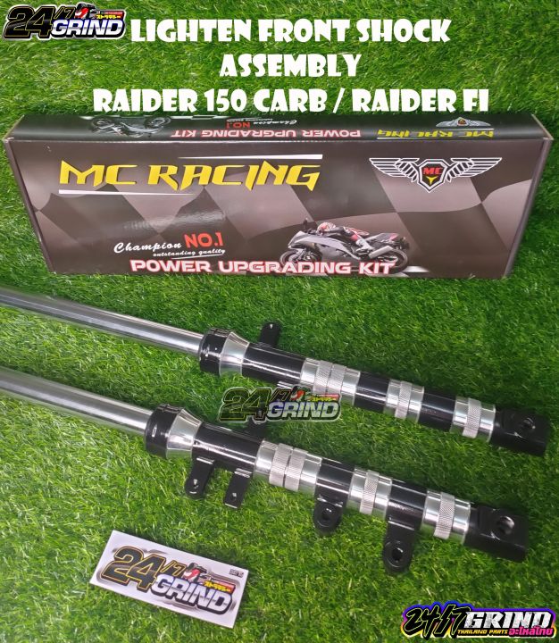 SUZUKI RAIDER 150 CARB / RAIDER FI HUN RACING LIGHTEN FRONT SHOCK ...