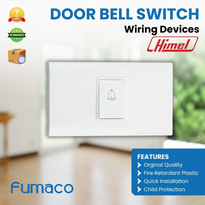 Himel Door Bell Button Switch Wired Doorbell Pushbutton | Lazada PH