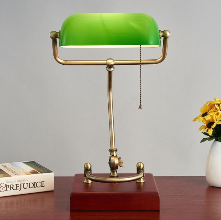 [Pre-Order 18-25 Days]Banker Lamp Vintage European reading desk lamp ...