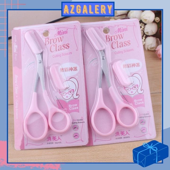 Azgalery PK-03-GA-PINK / Alat Gunting Alis Kecantikan Perapi Alis Murah ...
