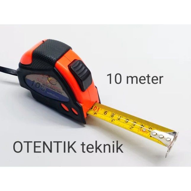 METERAN 10 METER LAPIS KARET - TAHAN BANTING - SELF LOCK MEASURING TAPE ...